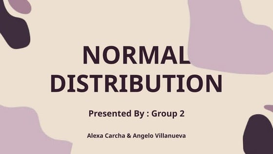 Normal distribution | PPT