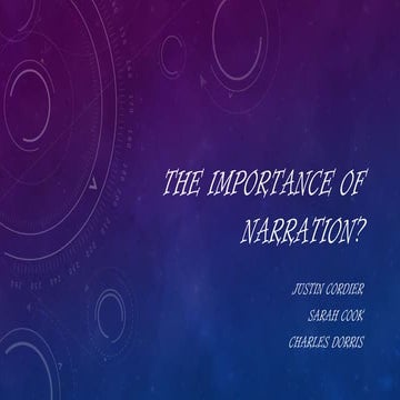 The Importance of Narration | PPTX