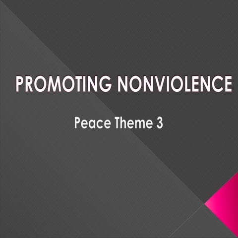 Peace Theme 3 and Peace Theme 4 | PPTX