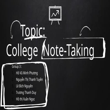 Group 3- College note-taking presentation | PPT