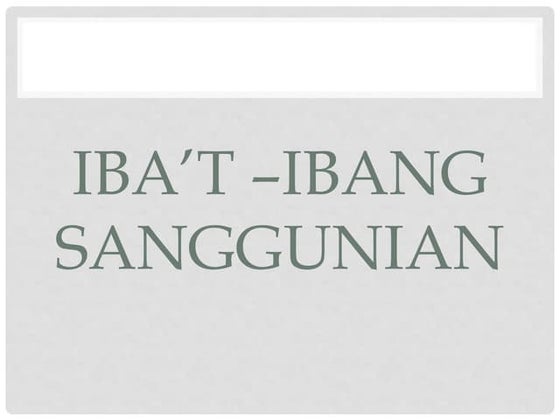 Pangkalahatang sanggunian | PPTX