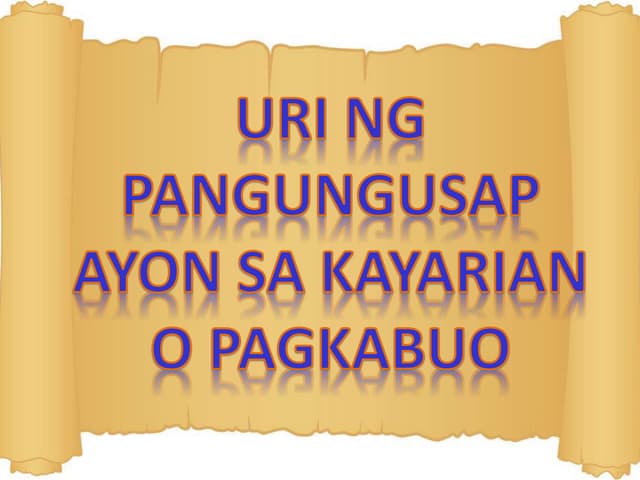 Kayarian ng Pangngalan (Payak, Maylapi, tambalan) | PPTX