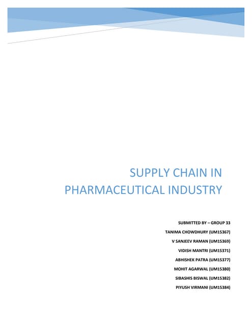 Pharmaceutical Supply Chain Management | PPTX
