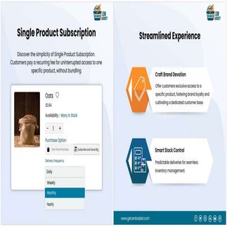 Single Product Subscription-ZenBasket your ecommerce solution | DOC