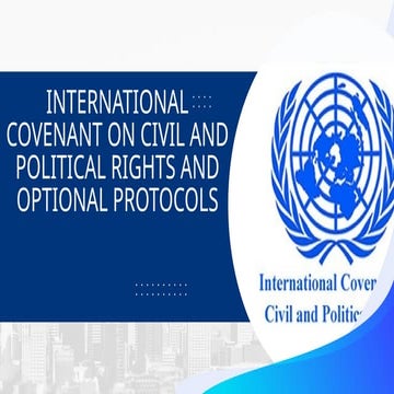 GROUP 3 ICCPR REPORT ON HUMMAN RIGHTS LAW | PPT