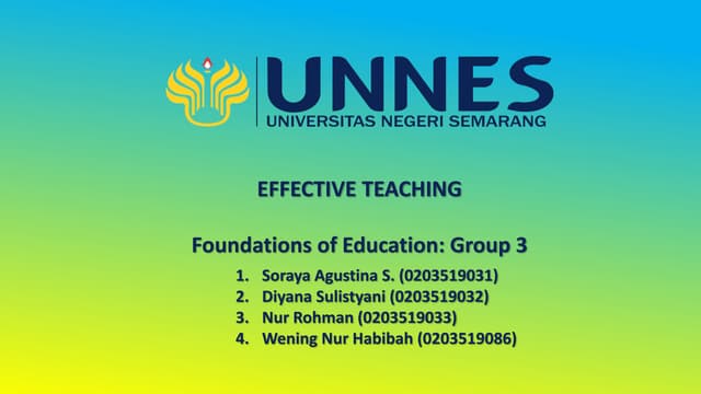 Effective Teaching Strategies | PPTX