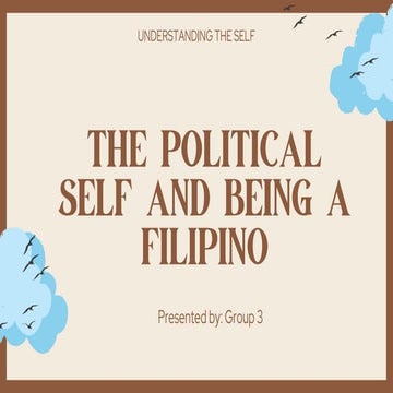 Understanding the Self - THE POLITICAL SELF | PPTX
