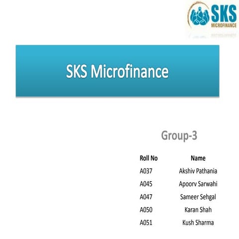 Sks mirco_finance | PPTX
