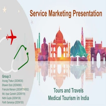 Medical Tourism In India | Service Marketing | PPTX