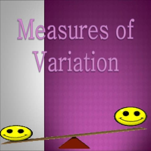 Measures of Variation | PPT