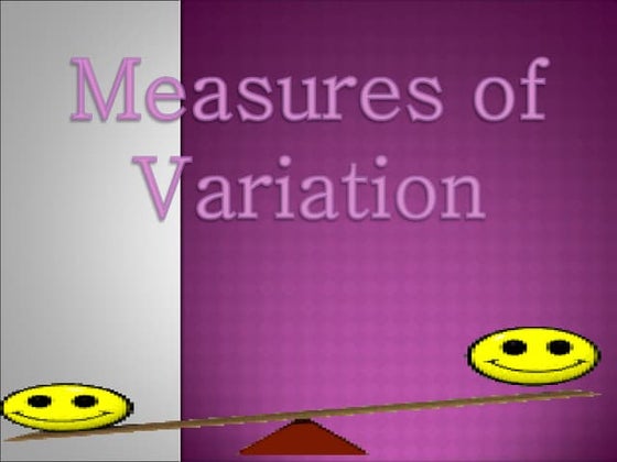 Math unit18 measure of variation | PPT