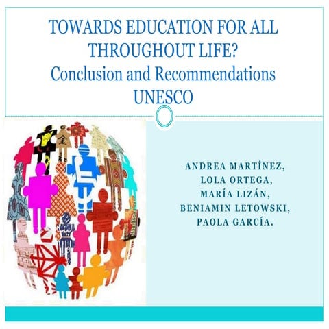 THEME 2- TOWARDS EDUCATION FOR ALL THROUGHOUT LIFE? Conclusion and ...