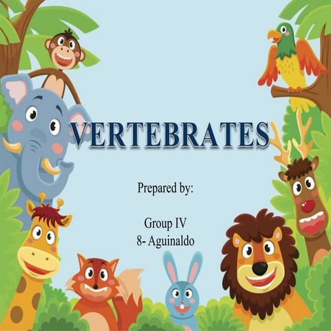 Vertebrates | PPTX