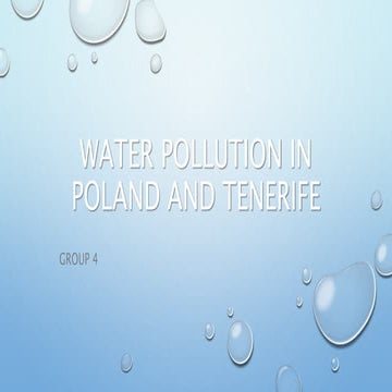 Water pollution Group 4 | PPTX