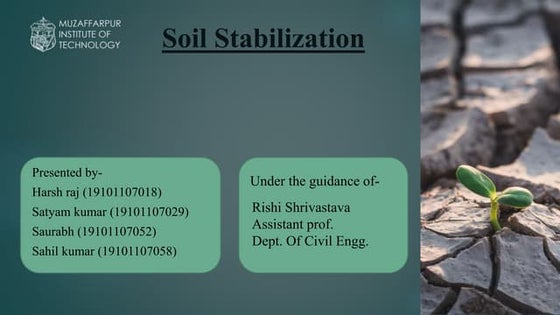 Soil Stabilization Guide | PPT