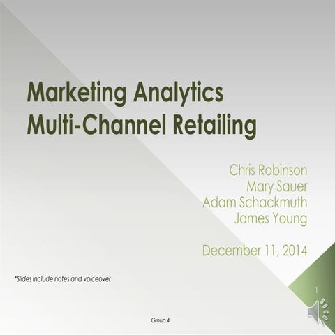 Marketing Analytics - Multi-Channel Retailing | PPTX | Business ...