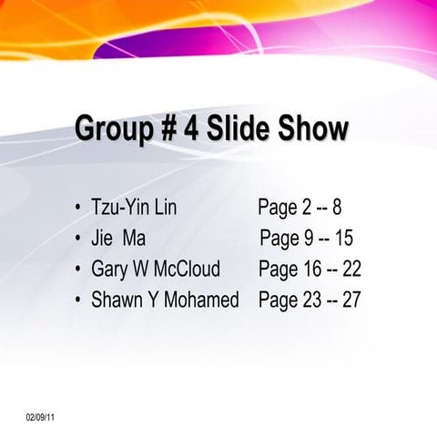 Group 4 assignment 2 | PPT