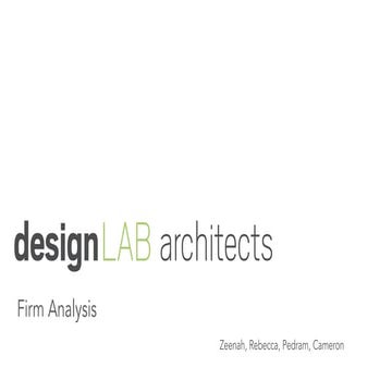 DesignLAB Architects Study | PDF