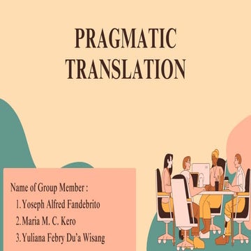 KELOMPOK 4 PRAGMATIC TRANSLATION.pdfFFFF | PPT