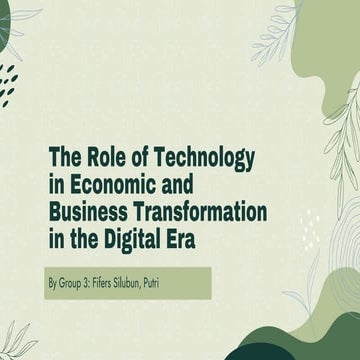 The role of technologi in economic .pptx