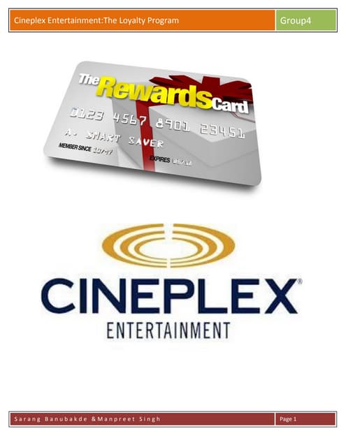 Case Study Analysis: Cineplex Entertainment: The Loyalty Program | PPTX | Business Accounting ...