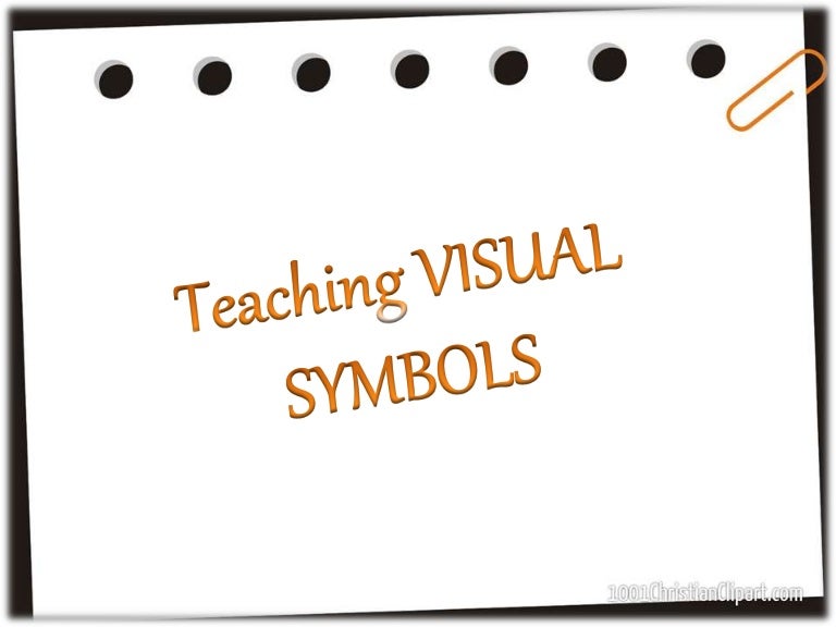 teaching visual symbols