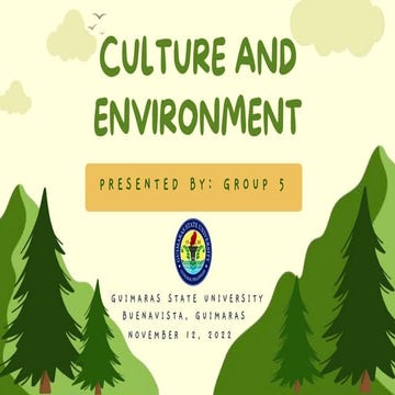 Group 5 - Culture and Environment1.pptx