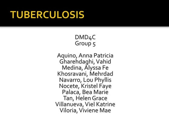 Tuberculosis (tttttTB) Presentation.pptx