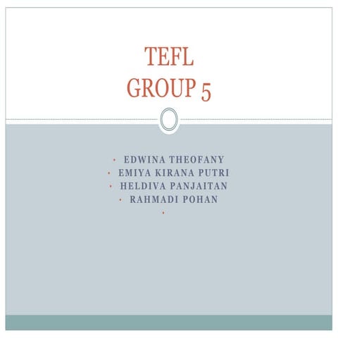 Description of EFL and ESL | PPTX