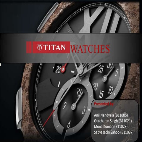 Brand Dossier of Titan Watches | PPTX