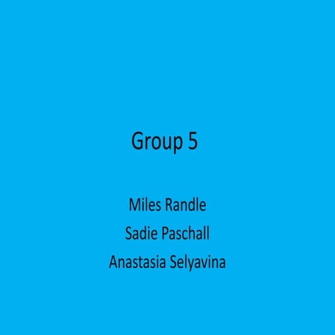 Group 5 powerpoint | PPT