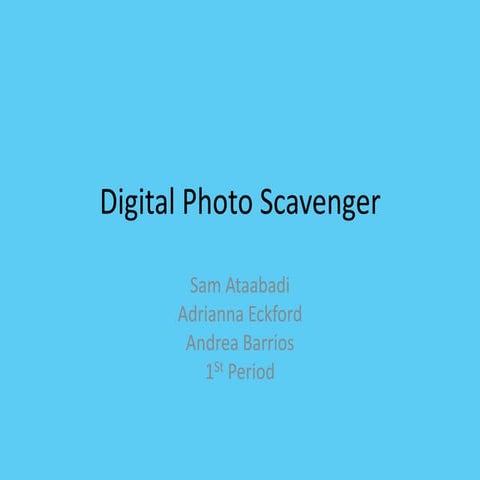 Group5 scavengerhuntpowerpoint | PPT