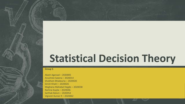 DECISION THEORY WITH EXAMPLE | PPTX