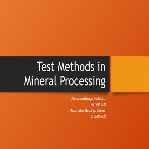 Presentation on Testing Methods from MUST | PPTX