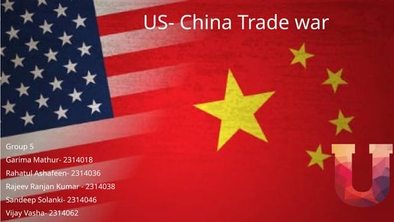 Trade war between us vs china | PPT | Commodities | Economy