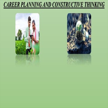 CAREER PLANNING AND CONSTRUCTIVE THINKING | PPTX
