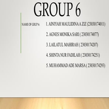 ppt group 6 tugas bhs inggris fakultas mipa | PPT