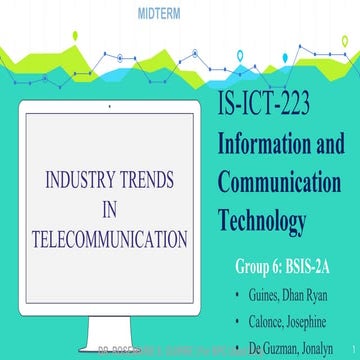 RECENT TRENDS AND OPPORTUNITIES IN TELECOMMUNICATION | PDF