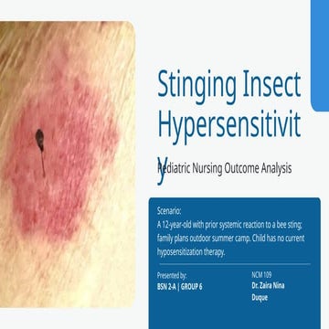 Group 6 - Stinging Insect Hypersensitivity.pptx
