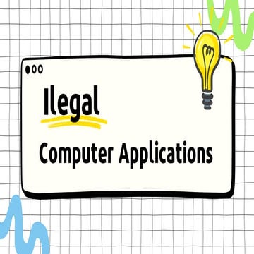 Ilegal computer applications yang berbahaya | PPT