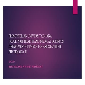Comprehensive Overview of Hypothalamic-Pituitary Physiology and Related ...