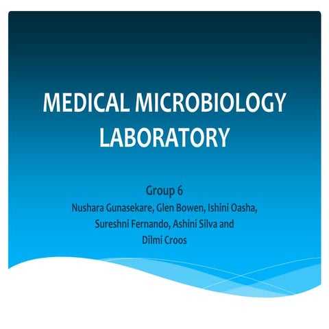 Designing a Microbiology laboratory | PPTX