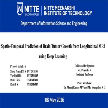 Deep Learning for Spatio-Temporal Prediction of Brain Tumor Growth ...