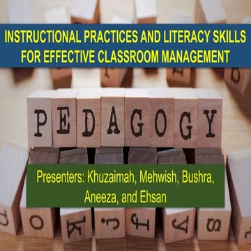 Group 6 Presentation INSTRUCTIONAL PRACTICES AND LITERACY SKILLS FOR ...