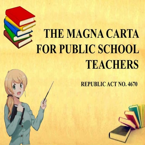 R.a.4670 magna carta for public school teachers | PPTX