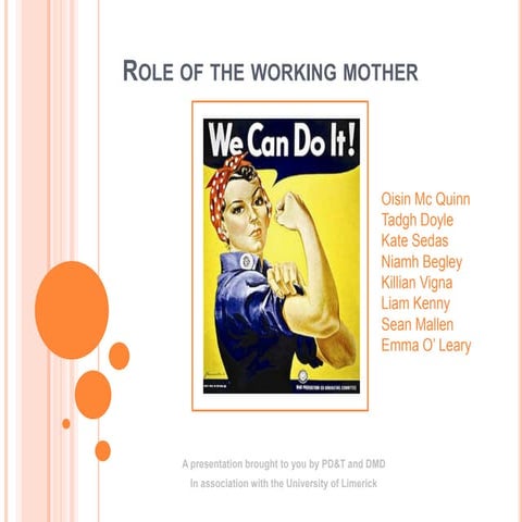 Role of the Working Mother | PPTX