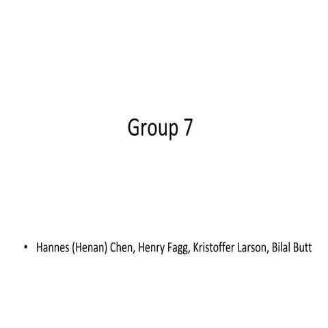 Group 7 | PPT