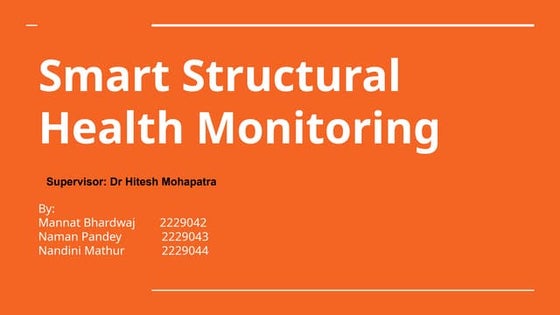 Structural Health Monitoring | PPTX