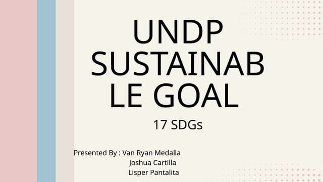 17 goals of SDG | PPT