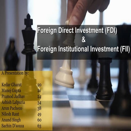 Group 7 fdi fii | PPT